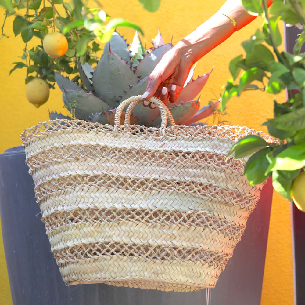 Sustainable Provence Woven Basket Bag Eco-Friendly | Ecoist