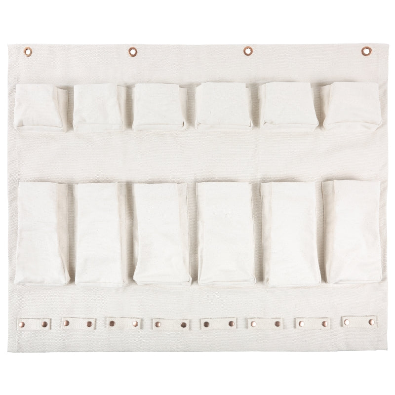 Sustainable Canvas Half Wall Organizer Eco-Friendly | Ecoist