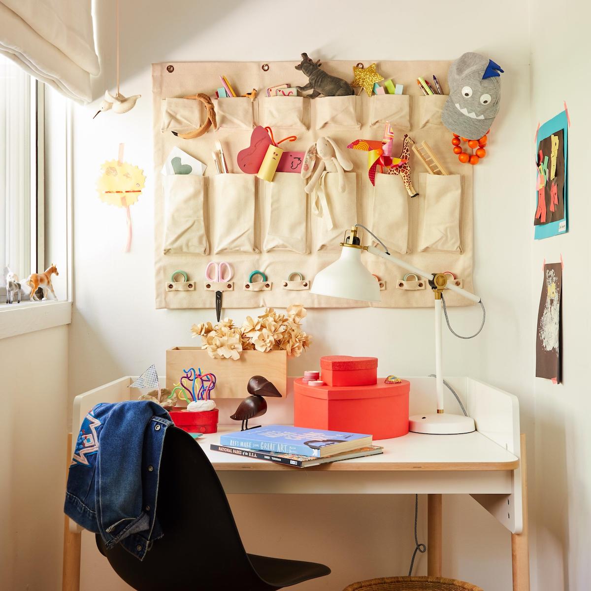 Sustainable Canvas Half Wall Organizer Eco-Friendly | Ecoist